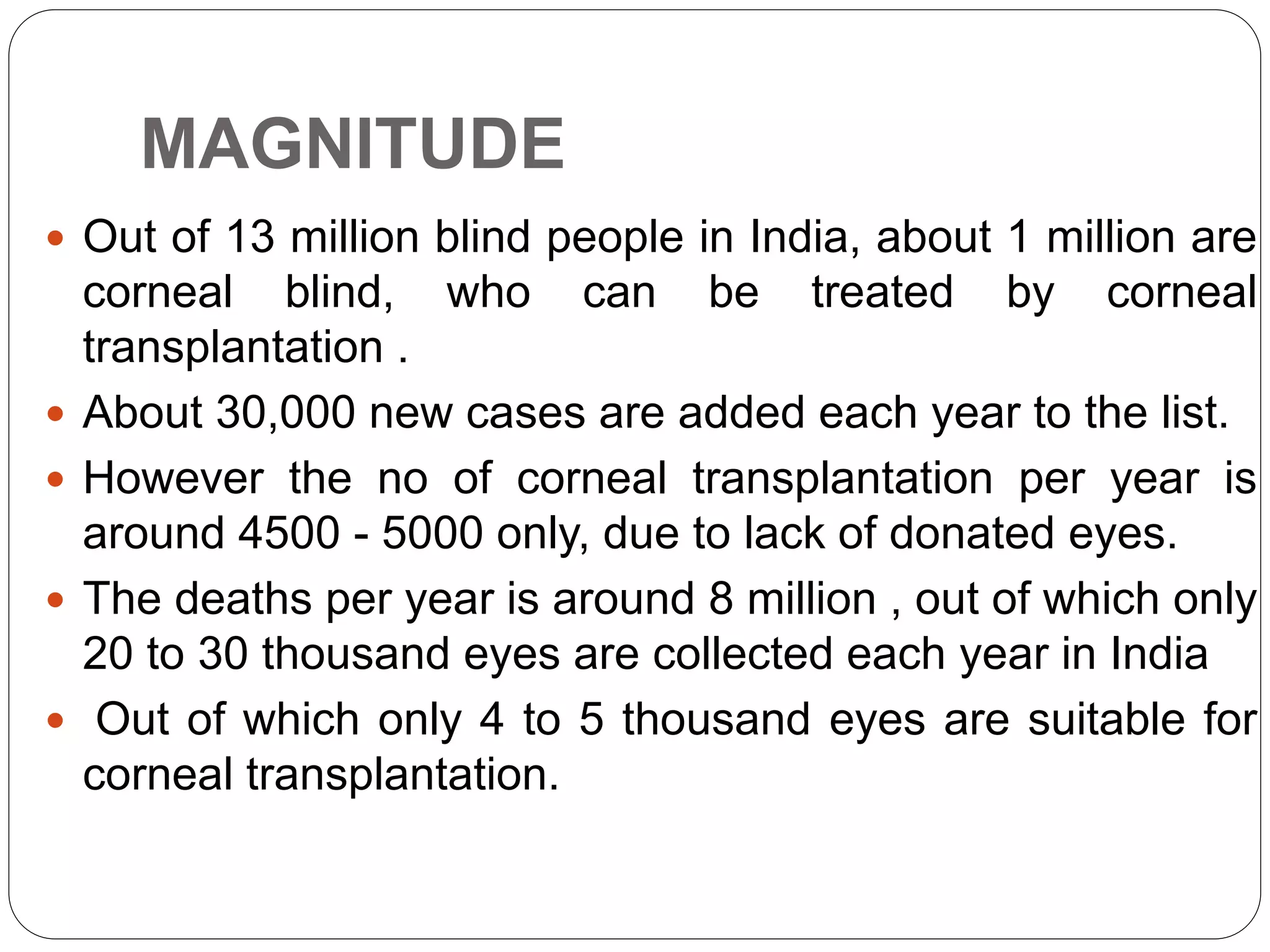 Hospital Corneal Retrieval Programme | PPTX