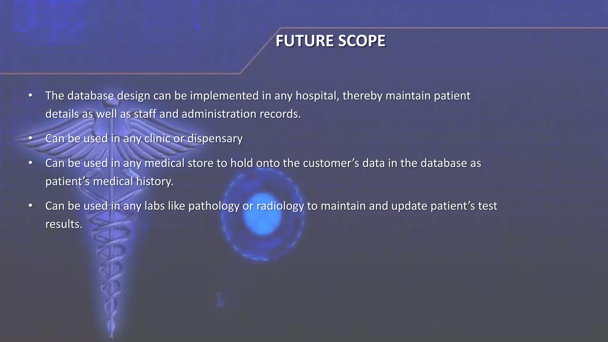 Hospital Database Management System 1 Pptx