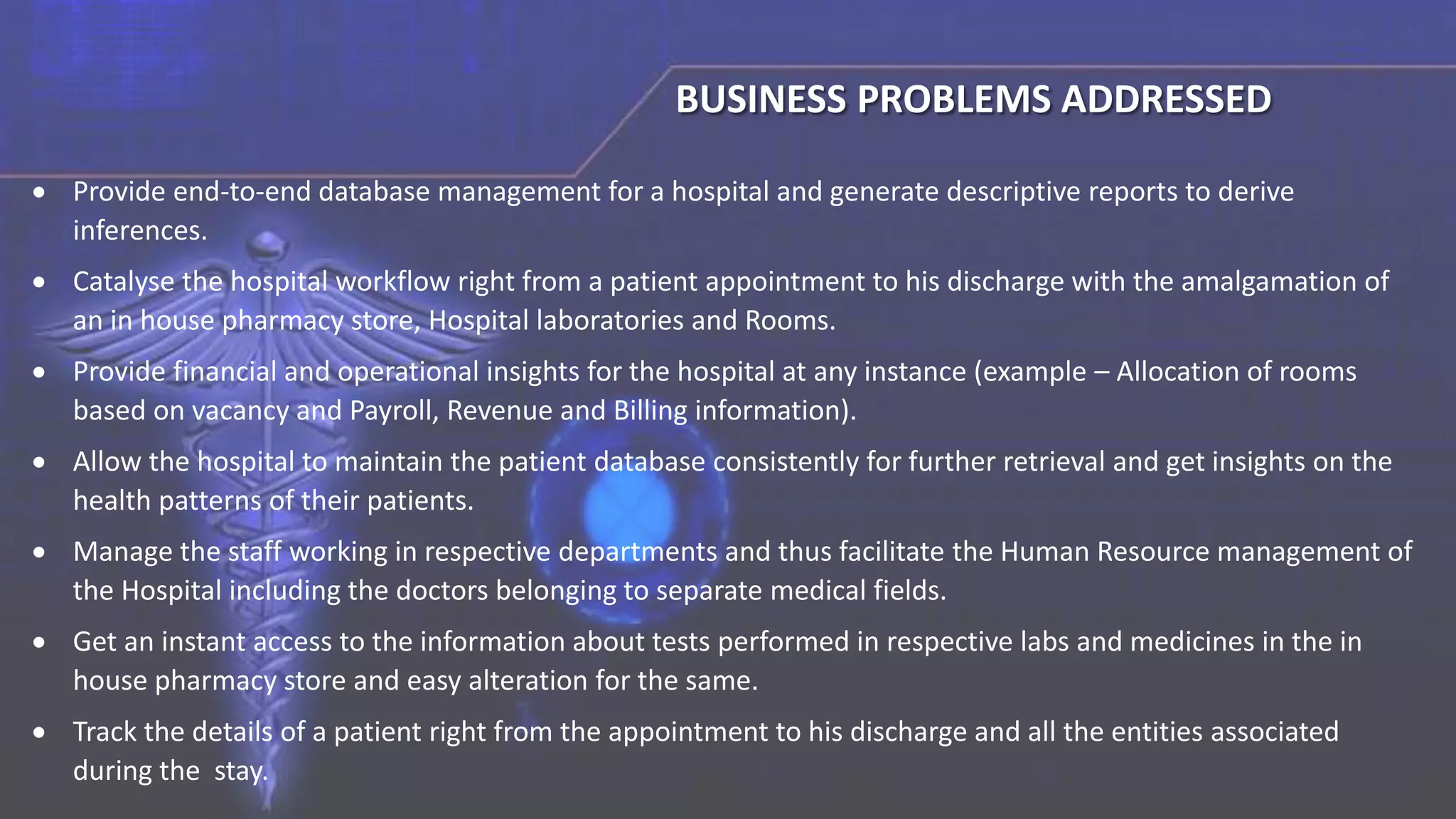 Hospital Database Management System 1 Pptx