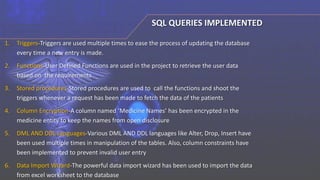 Hospital database management system (1) | PPTX