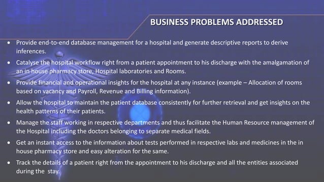 Hospital database management system (1) | PPTX