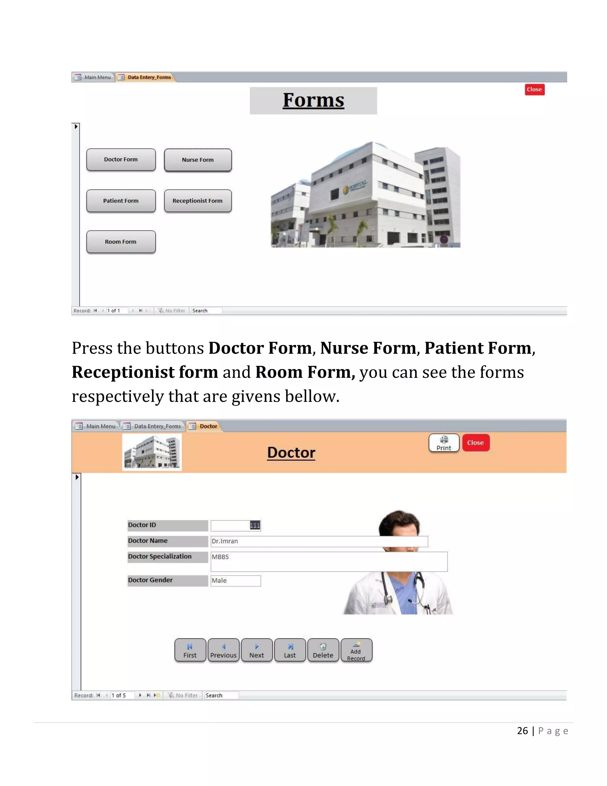 Hospital Database Management System Project Report Pdf