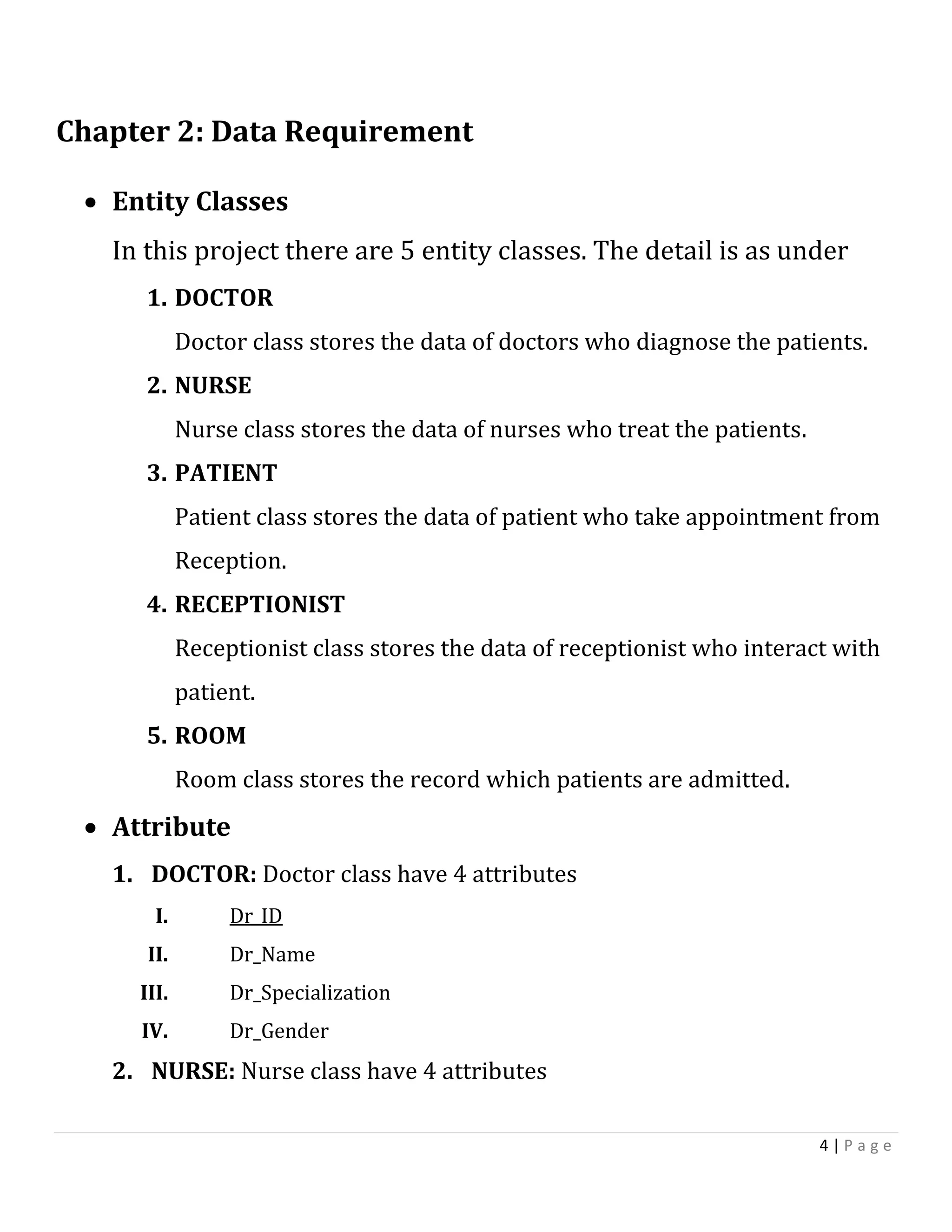 Hospital database management system project report | PDF