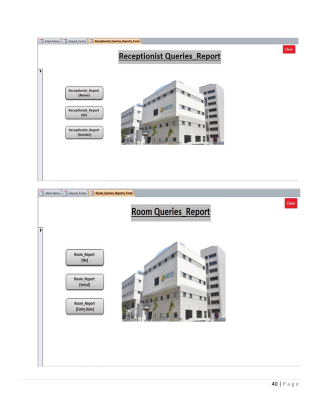Hospital database management system project report | PDF