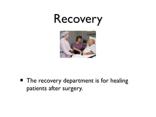 Hospital departments | PPT