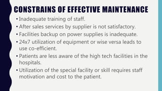 Hospital device and equipment safety ppt | PPTX