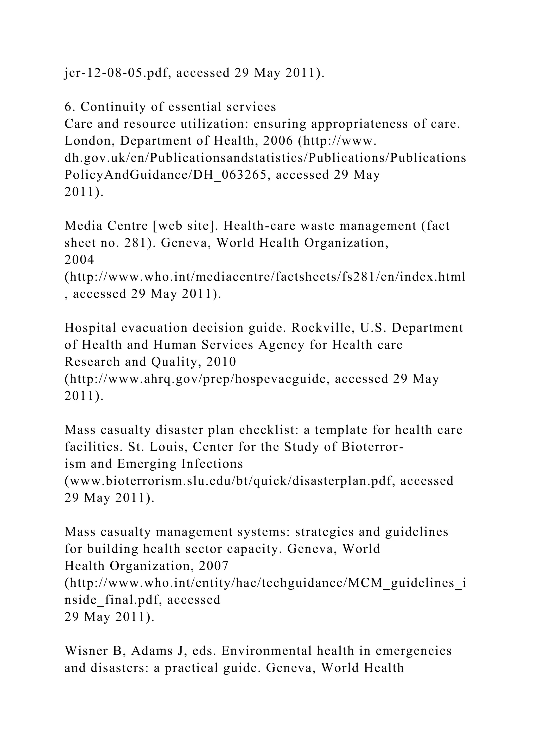 Hospital emergency response checklist An all-hazards too.docx