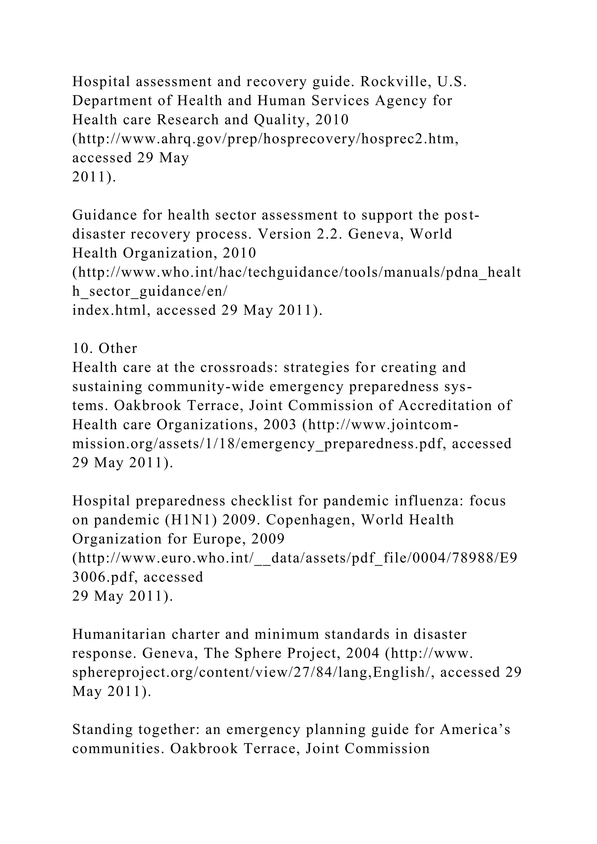 Hospital emergency response checklist An all-hazards too.docx