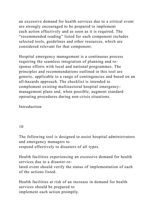 Hospital emergency response checklist An all-hazards too.docx