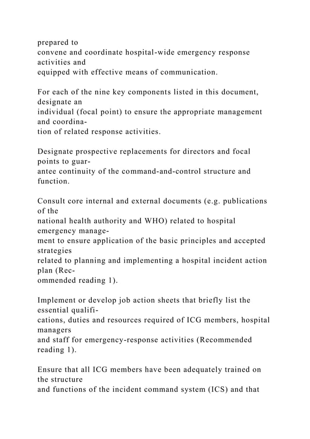 Hospital emergency response checklist An all-hazards too.docx
