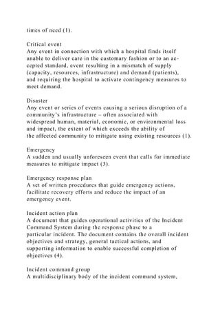 Hospital emergency response checklist An all-hazards too.docx