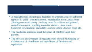 Hospital environment for a sick child | PPTX