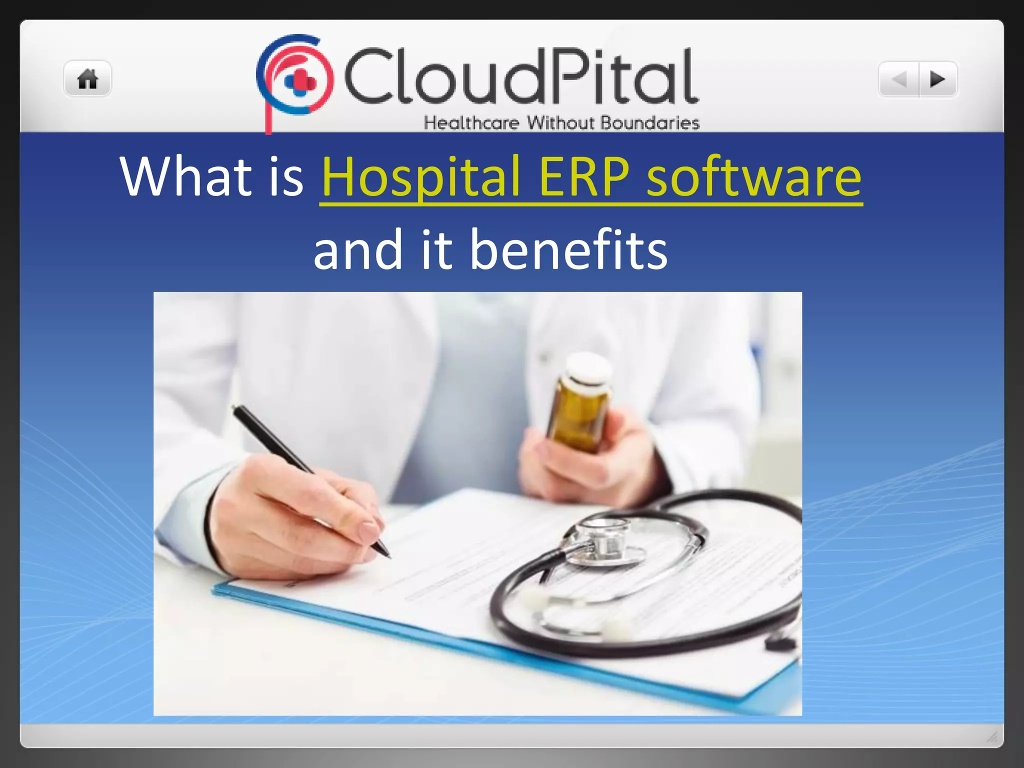 Hospital erp software | PDF