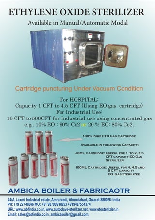 Hospital ETO sterilizer | PDF