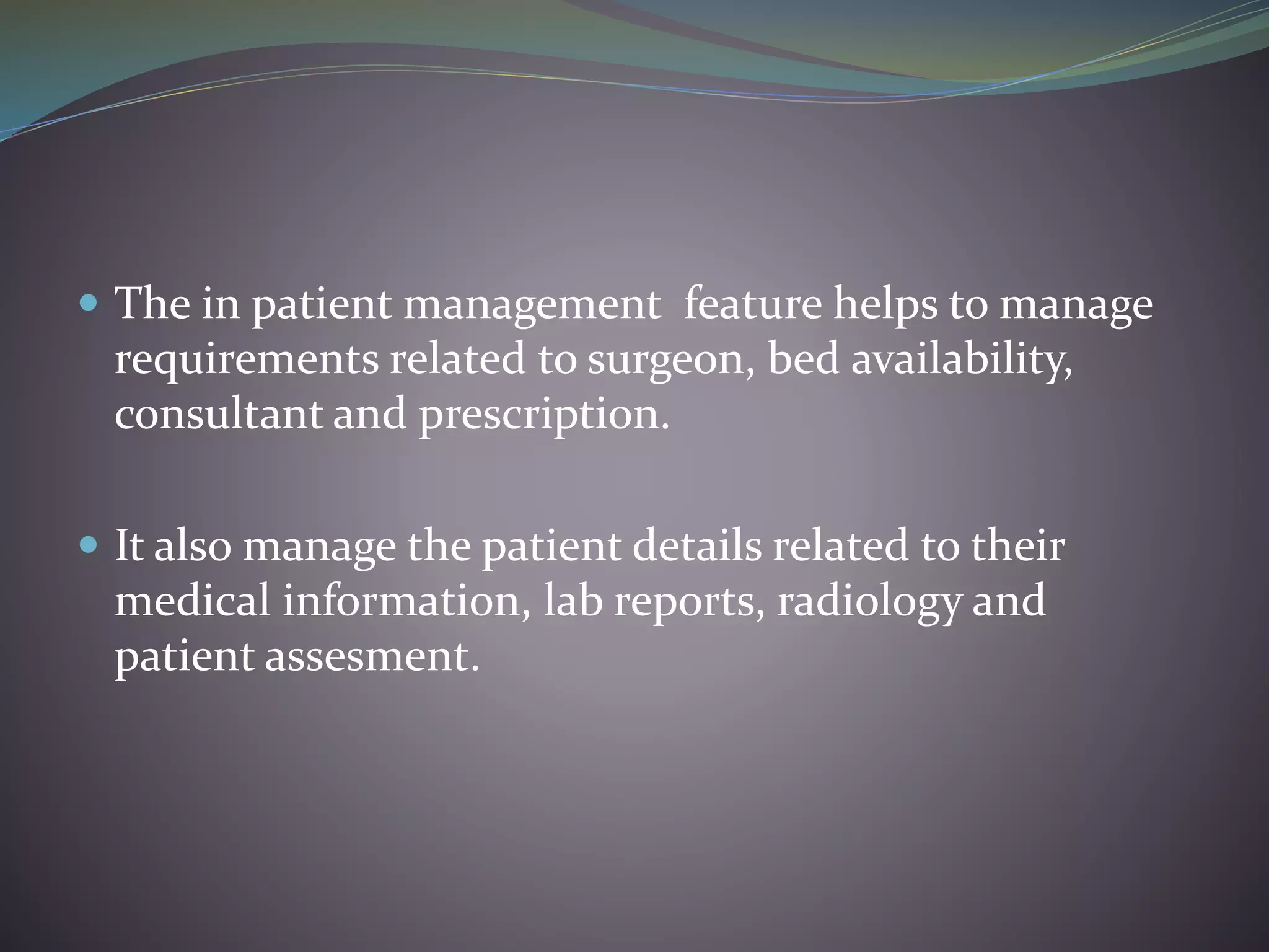 hospital management system ppt | PPTX