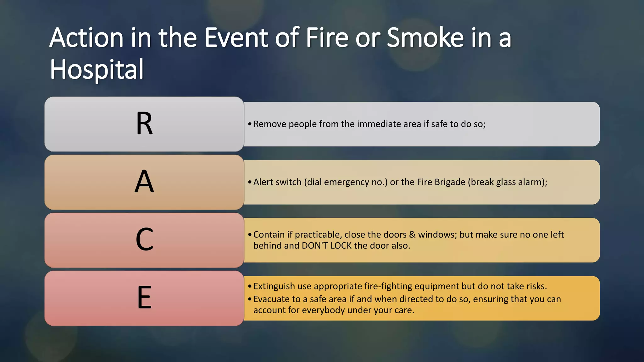 Hospital fire safety | PPTX