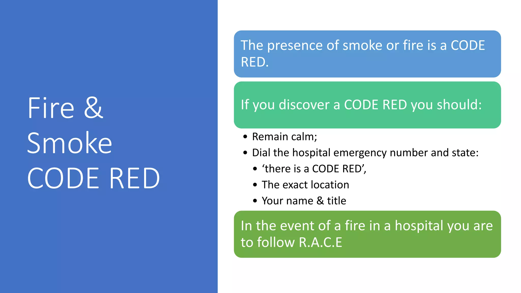 Hospital fire safety | PPTX