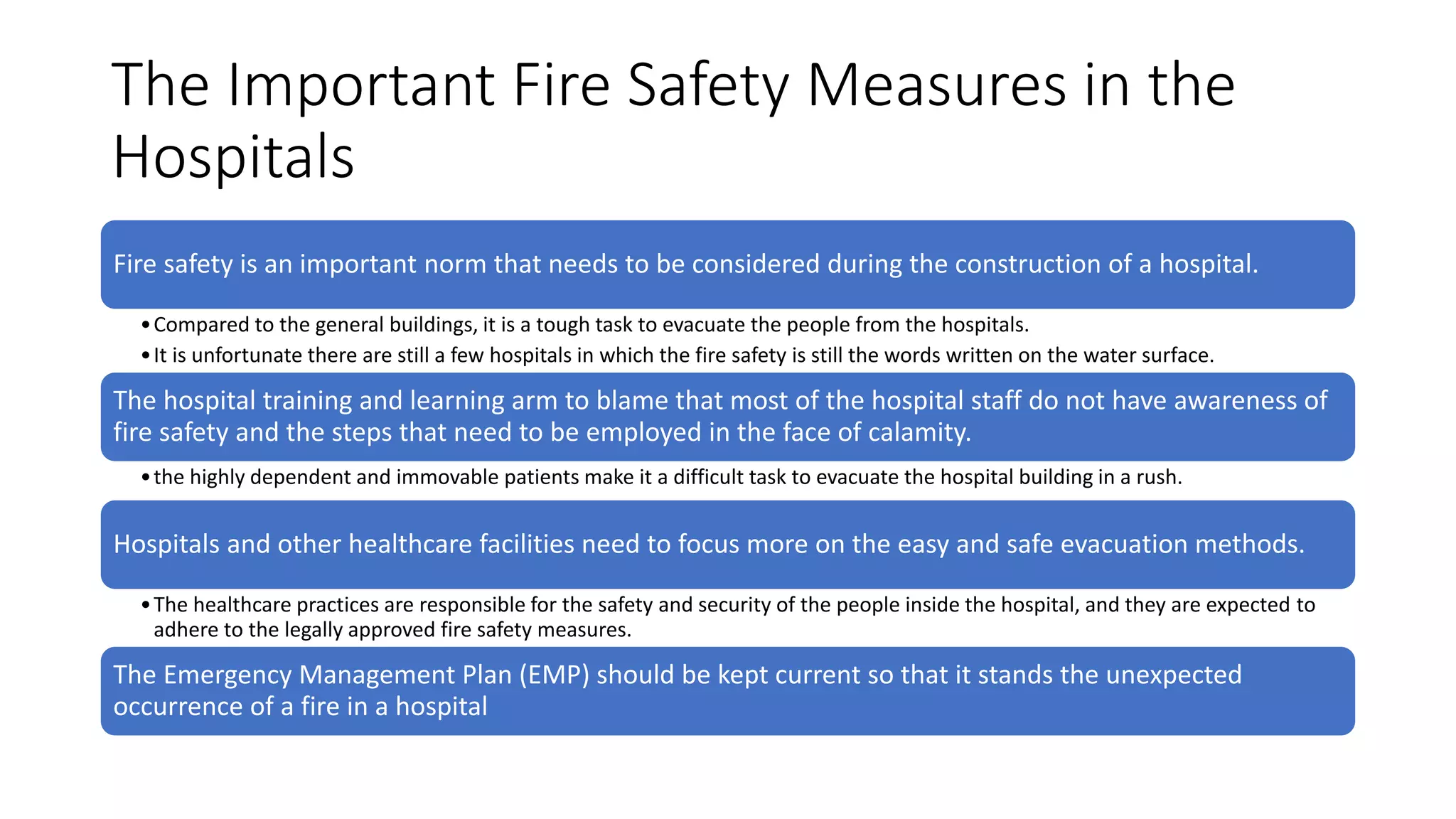 Hospital fire safety | PPTX