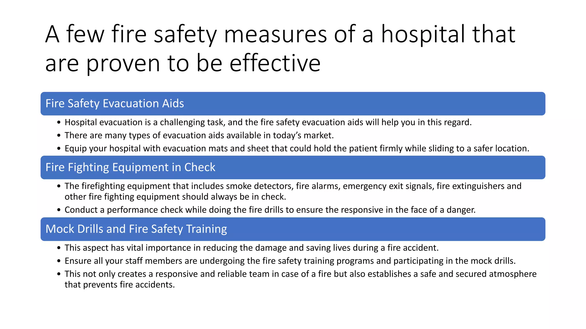 Hospital fire safety | PPTX