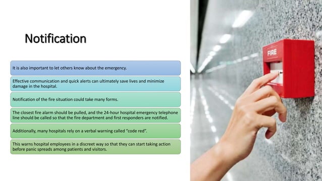 Hospital fire safety | PPTX | First Aid | Injuries