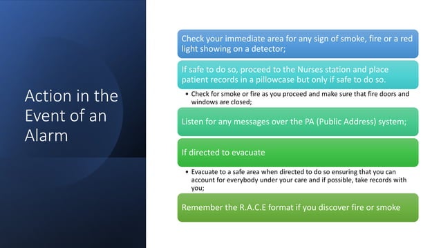 Hospital fire safety | PPTX | First Aid | Injuries