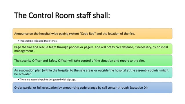 Hospital fire safety | PPTX | First Aid | Injuries