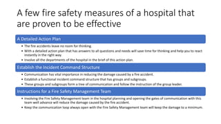 Hospital fire safety | PPTX