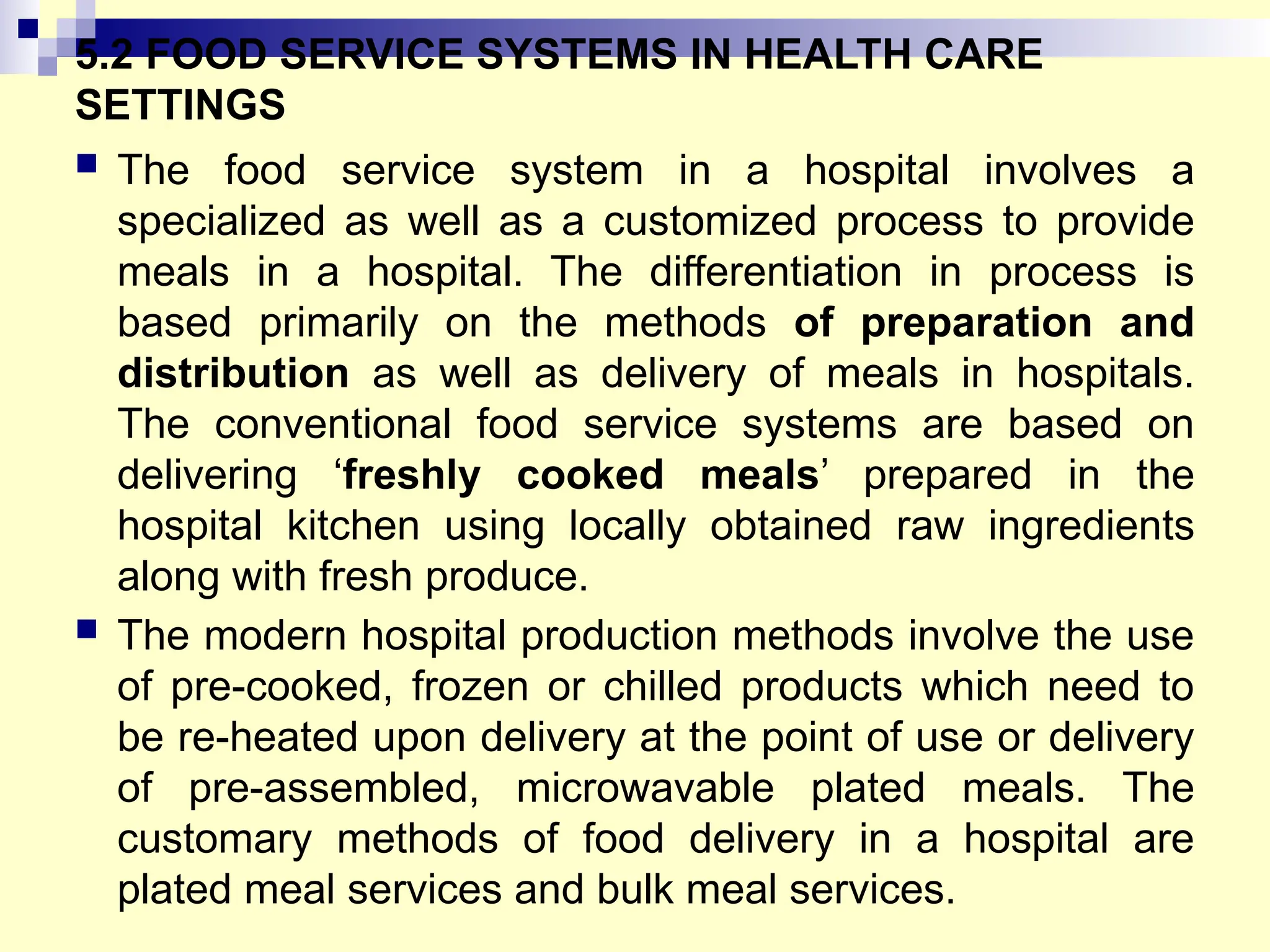 HOSPITAL FOOD SERVICE.Lecture notes pptx | PPTX