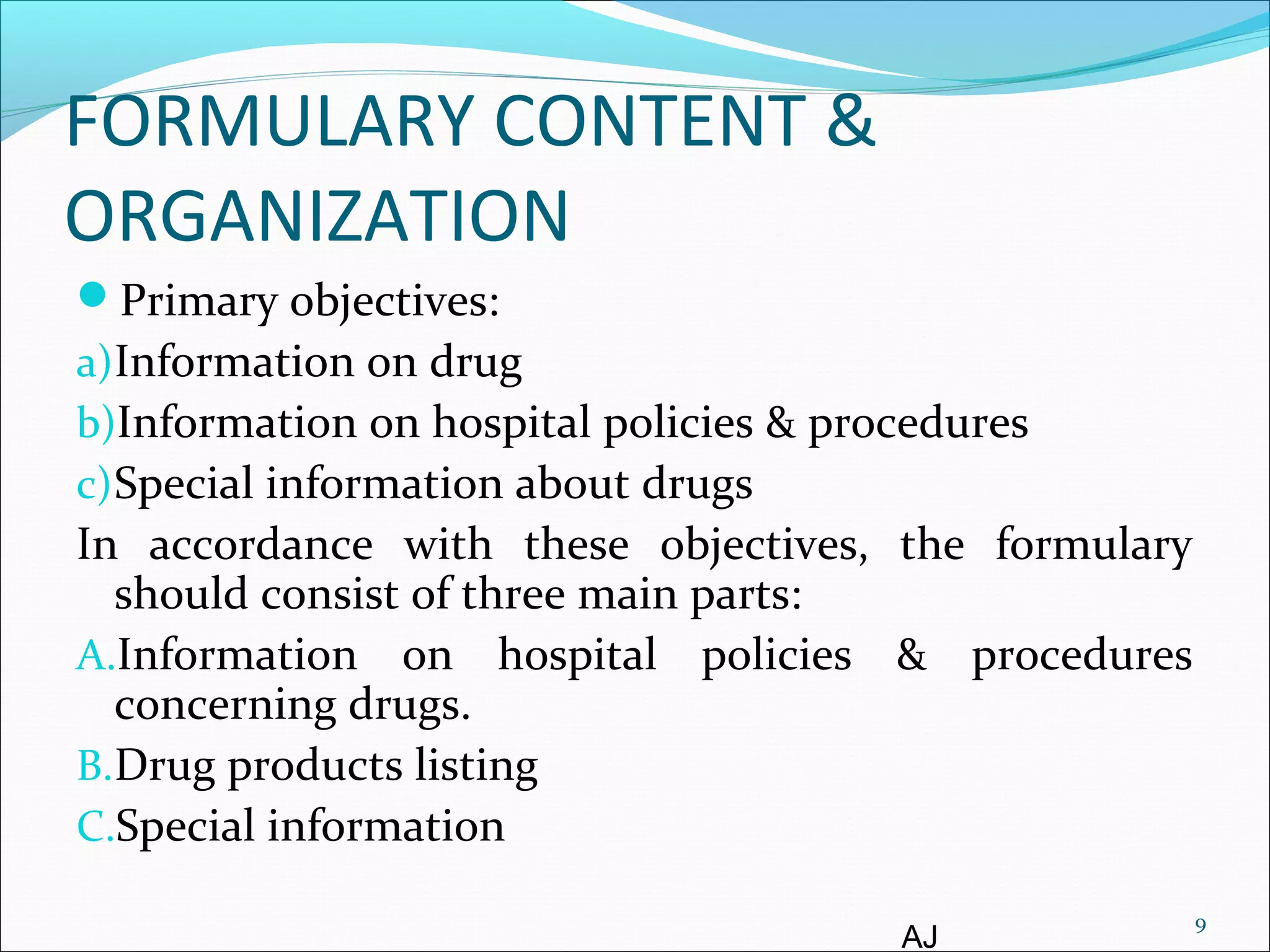 Hospital formulary | PPT