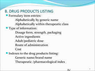Hospital formulary | PPT
