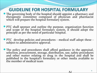 Hospital formulary | PPT