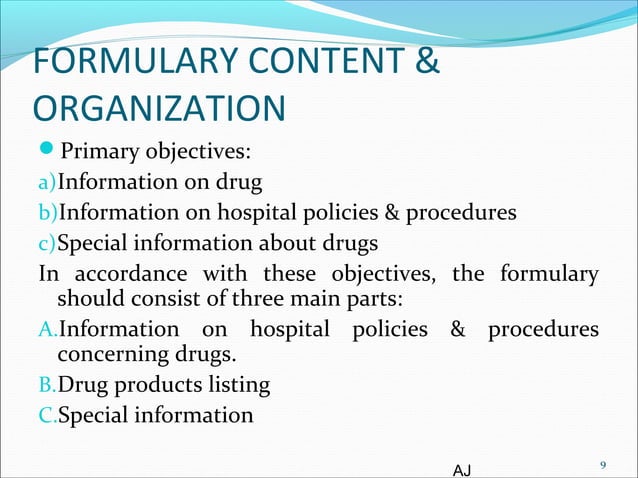 Hospital formulary | PPT
