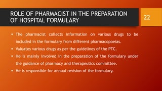 Hospital formulary | PPTX