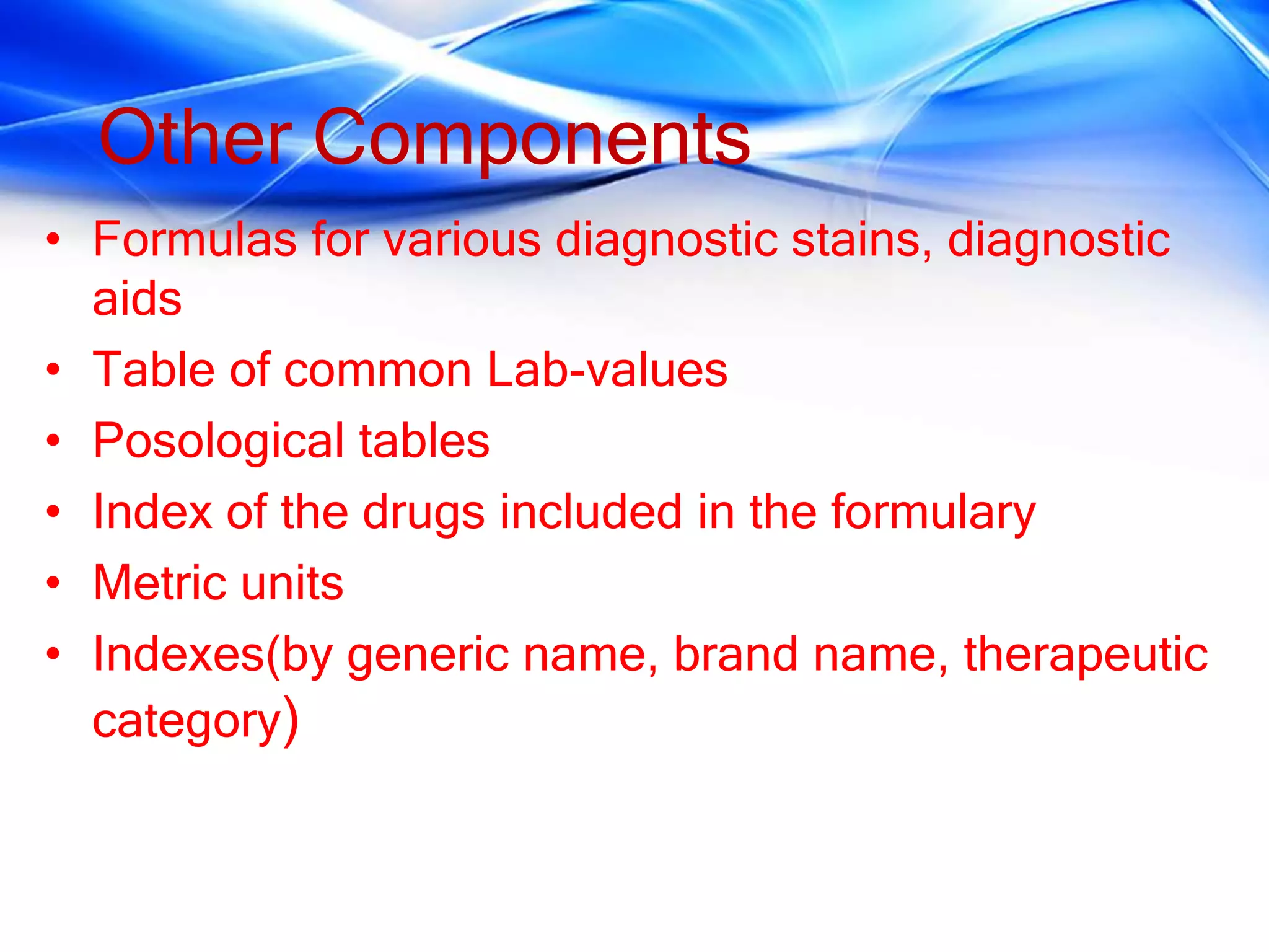Hospital formulary | PPTX