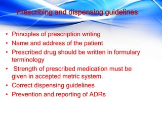 Hospital formulary | PPTX