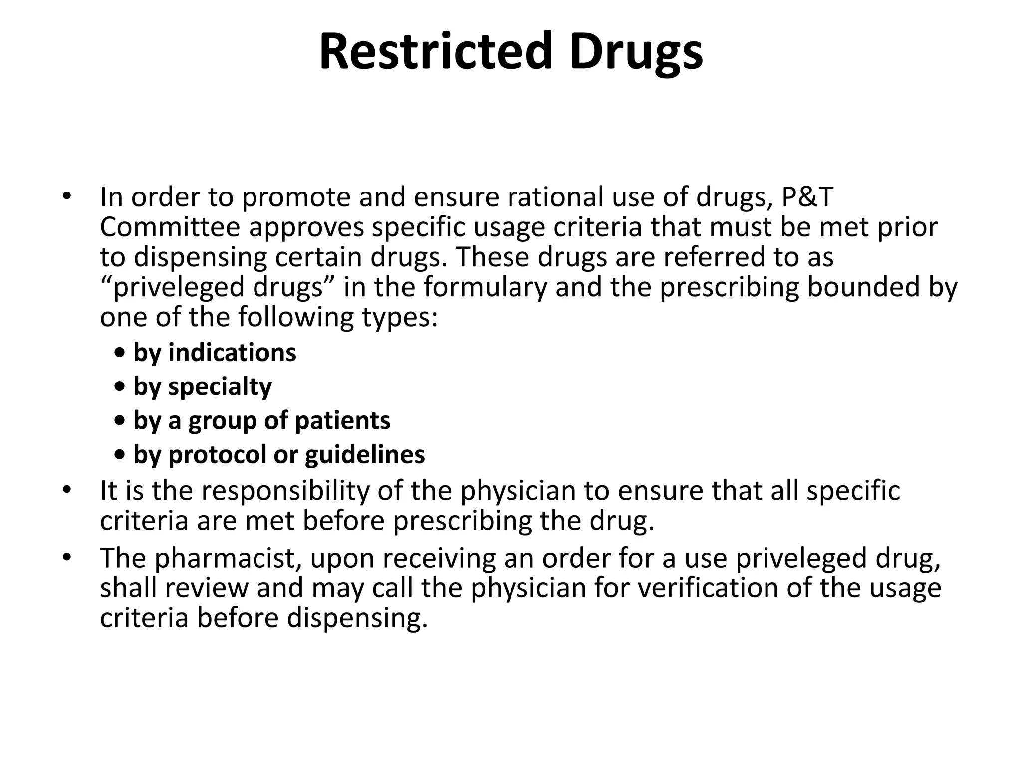 Hospital formulary | PPTX