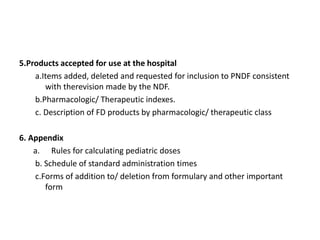Hospital formulary | PPTX
