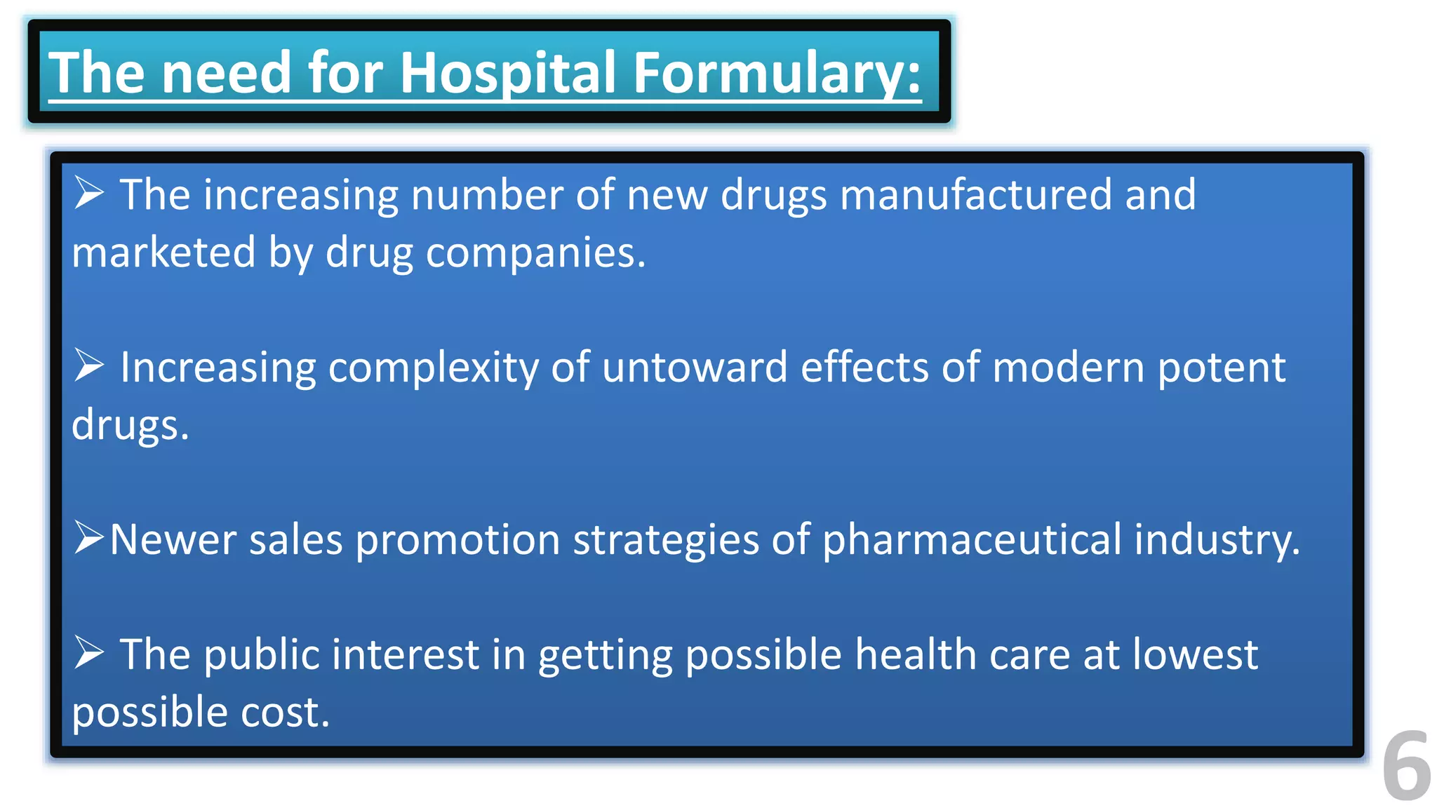 Hospital formulary | PPTX