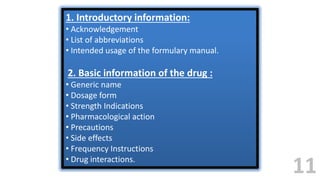 Hospital formulary | PPTX