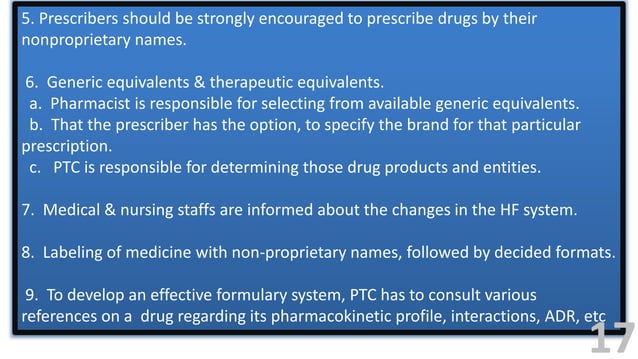 Hospital formulary | PPTX