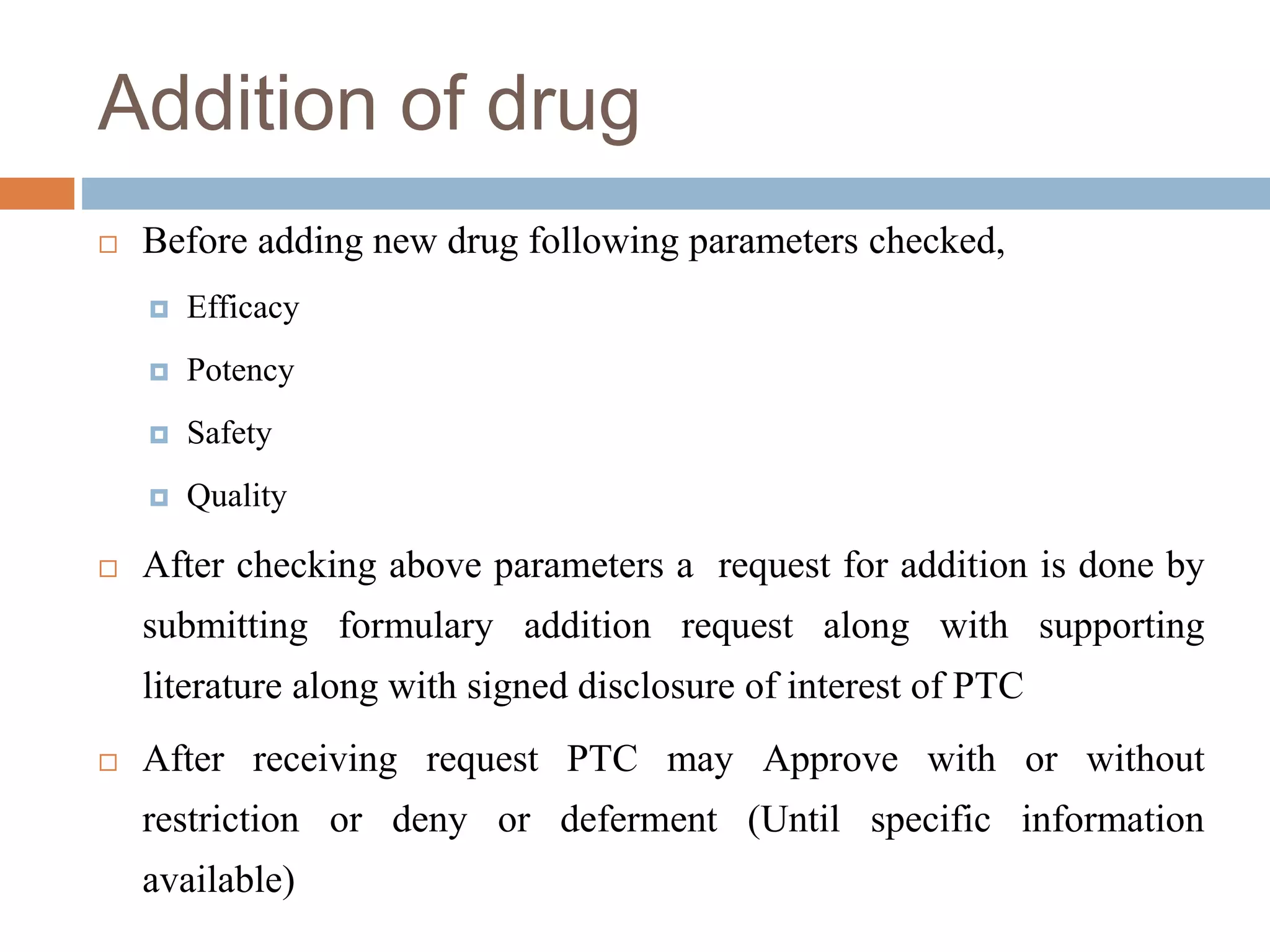 Hospital formulary | PPTX
