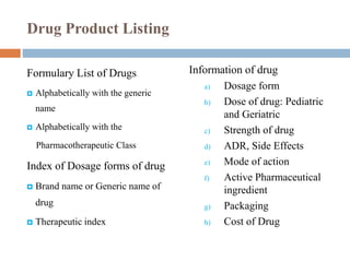 Hospital formulary | PPTX