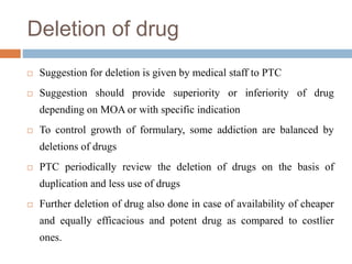 Hospital formulary | PPTX