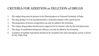 Hospital formulary | PPTX