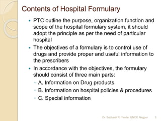 Hospital Formulary | PPTX
