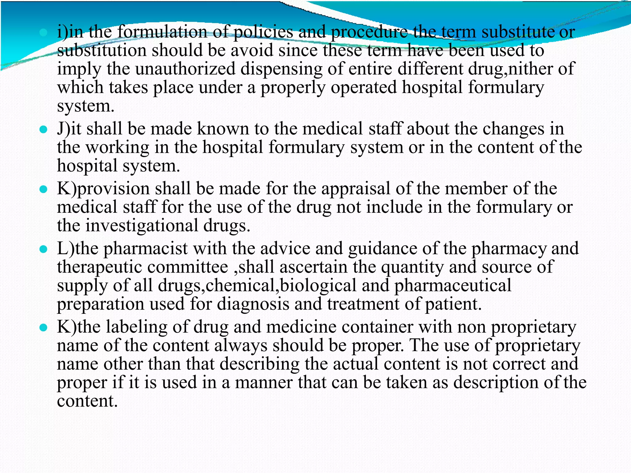 Hospital formulary | PPTX