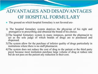 Hospital formulary | PPTX