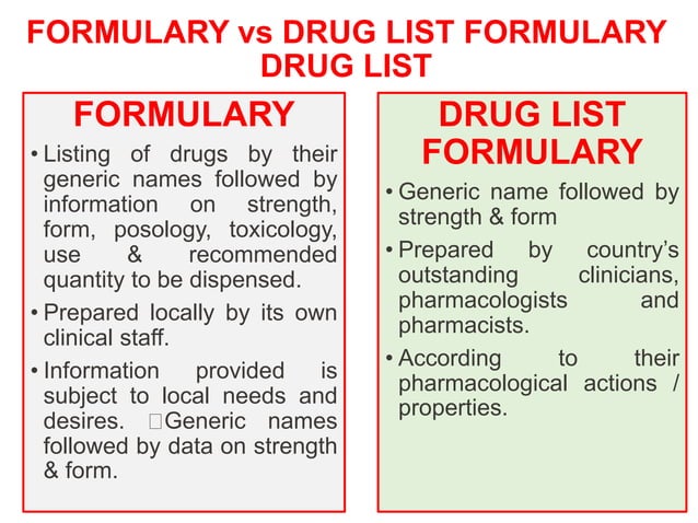 Hospital Formulary.ppt | Pharmaceutical Industry | Industries