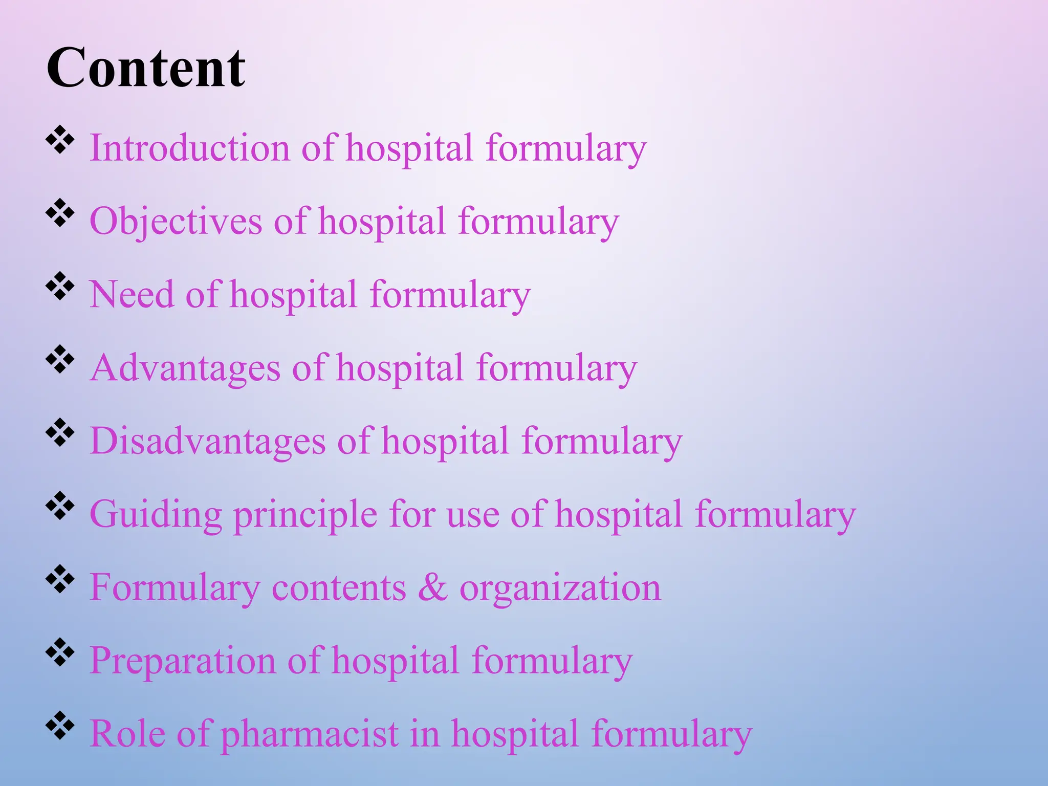 Hospital Formulary. pptx | PPTX