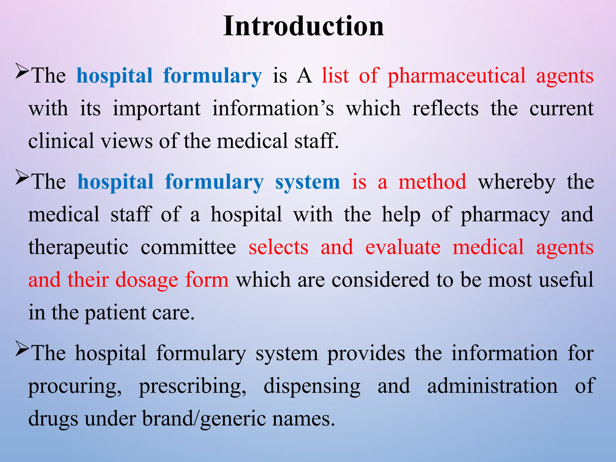 Hospital Formulary. pptx | PPTX